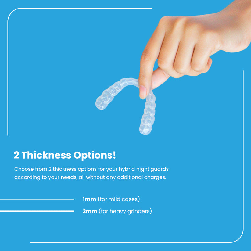 Custom Hybrid Night Guard for Teeth Grinding Protection – AlignerCo